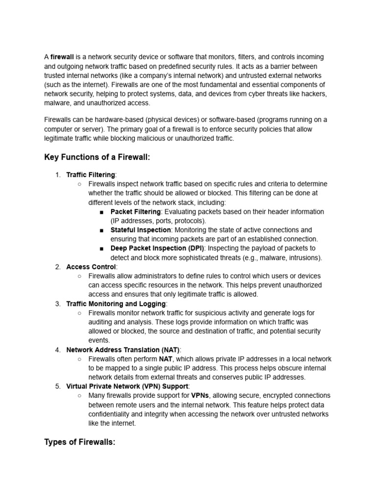 Firewall | PDF | Firewall (Computing) | Computer Network Firewall | PDF | Firewall (Computing) | Computer Network