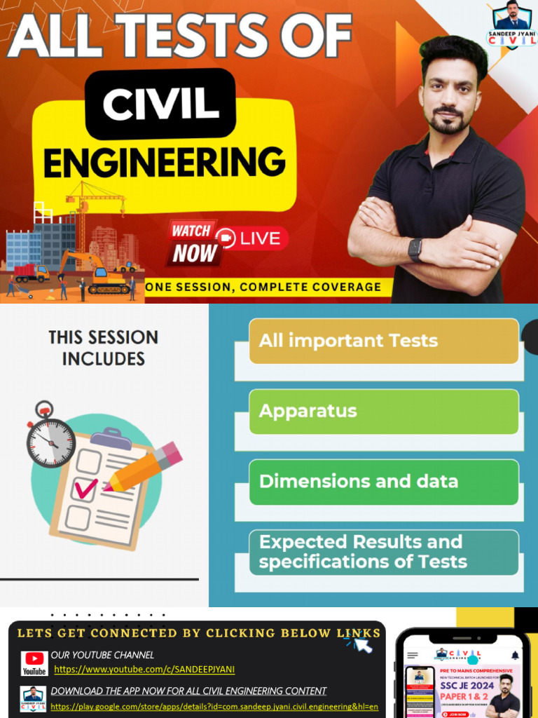 All Tests of Civil Engineering by Sandeep Jyani PDF | PDF | Mobile ...