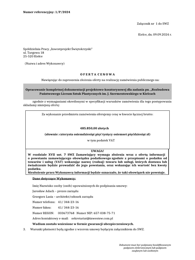 zacznik_nr_1_Formularz_oferty | PDF