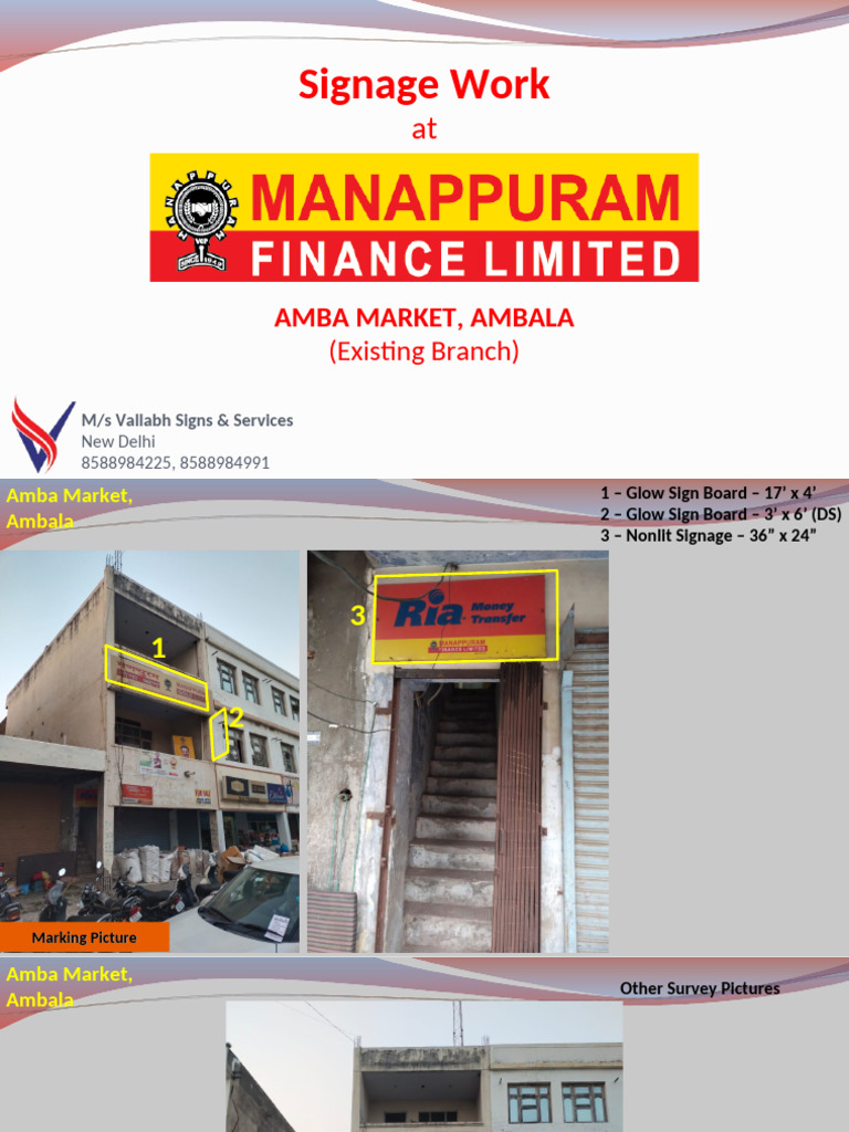 Amba Market Ambala External Branding | PDF