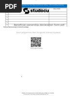 UBO Declaration Form | PDF | Companies | Ownership