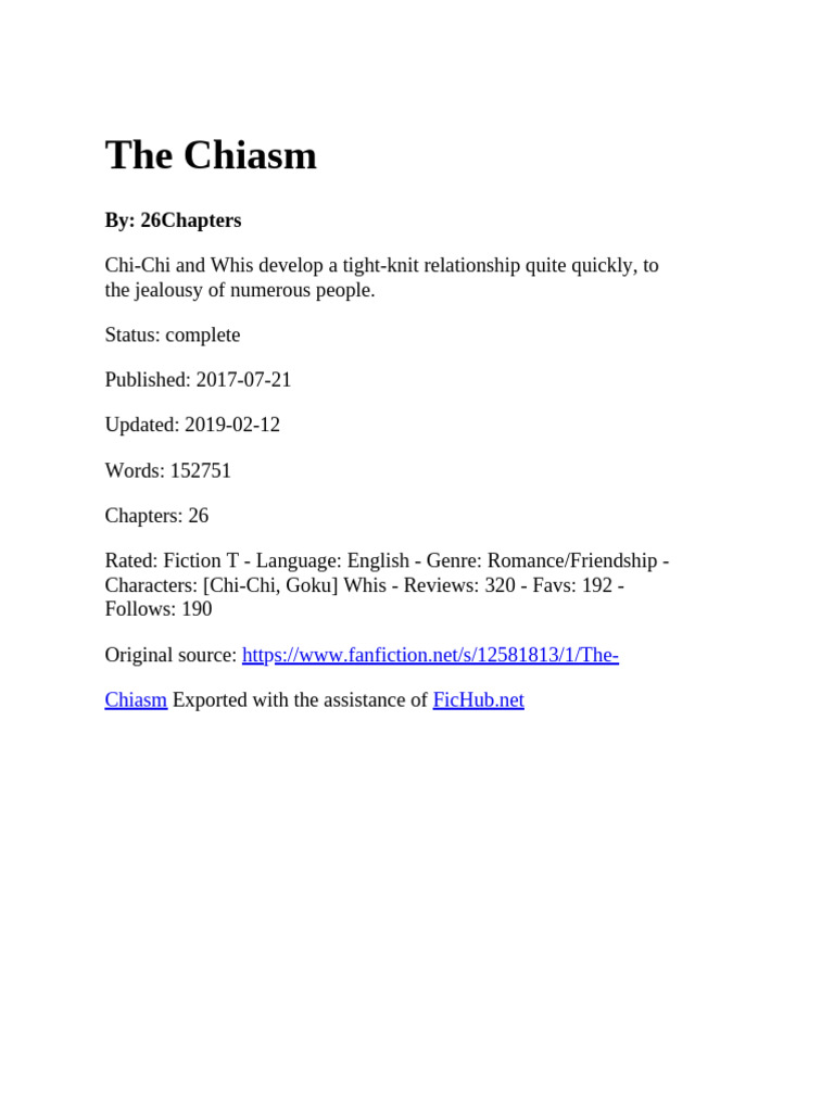 The Chiasm by 26chapters-2dqgrta4 | PDF