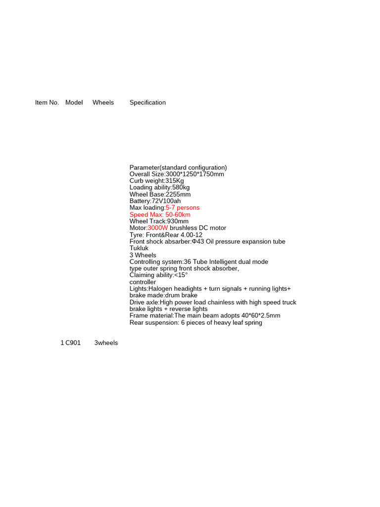 Tuktuk Price List | PDF | Car Body Styles | Wheeled Vehicles