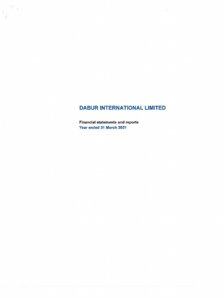 3253 Dabur Intl LTD FS 2021 Compressed | PDF