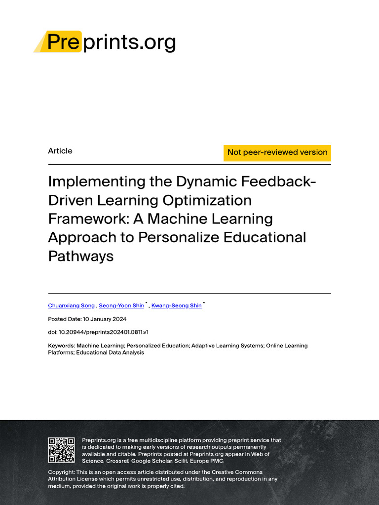 Implementing the Dynamic Feedback-Driven Learning | PDF | Learning ...
