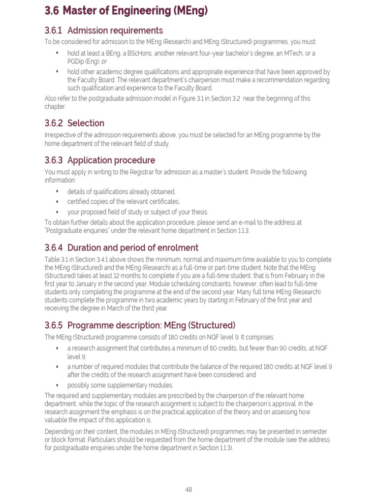 Master of Engineering SUN | PDF | Thesis | Postgraduate Education