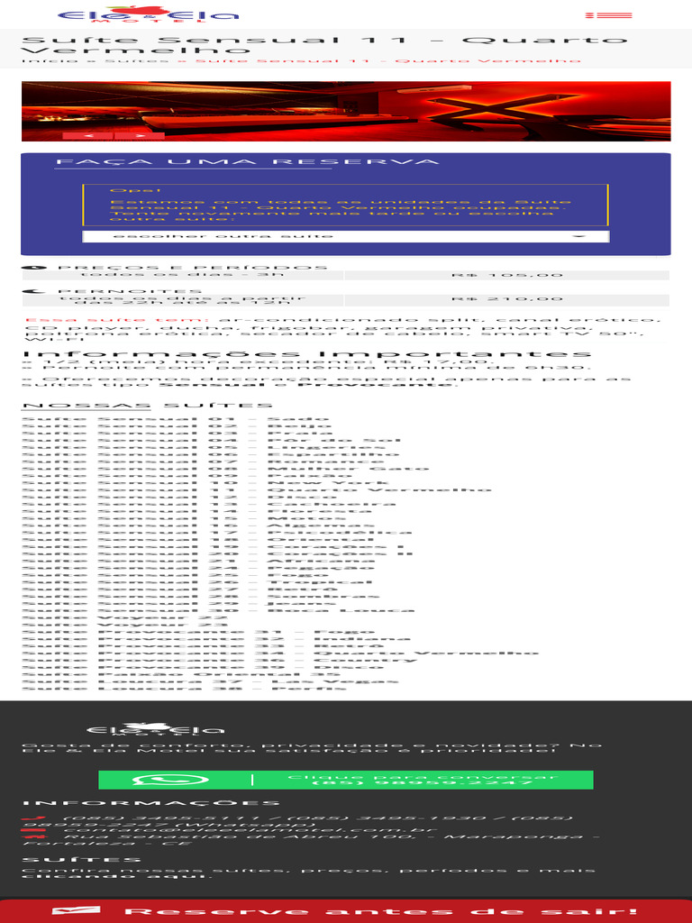 Ele & Ela Motel (Suíte Sensual 01 - Sado) | PDF