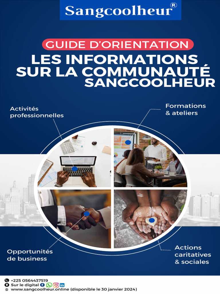 Guide d'Orientation Sangcoolheur 2024 | PDF | Réseautage social