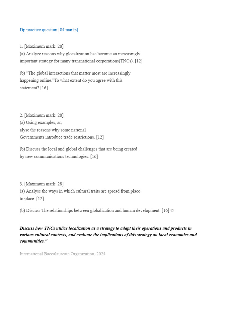 DP Practice Question | PDF