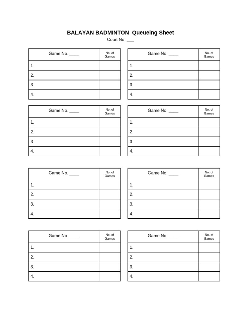 KBC Queueing Sheet | PDF
