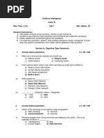 Class9 AI QuestionPaper-1 | PDF | Artificial Intelligence ...