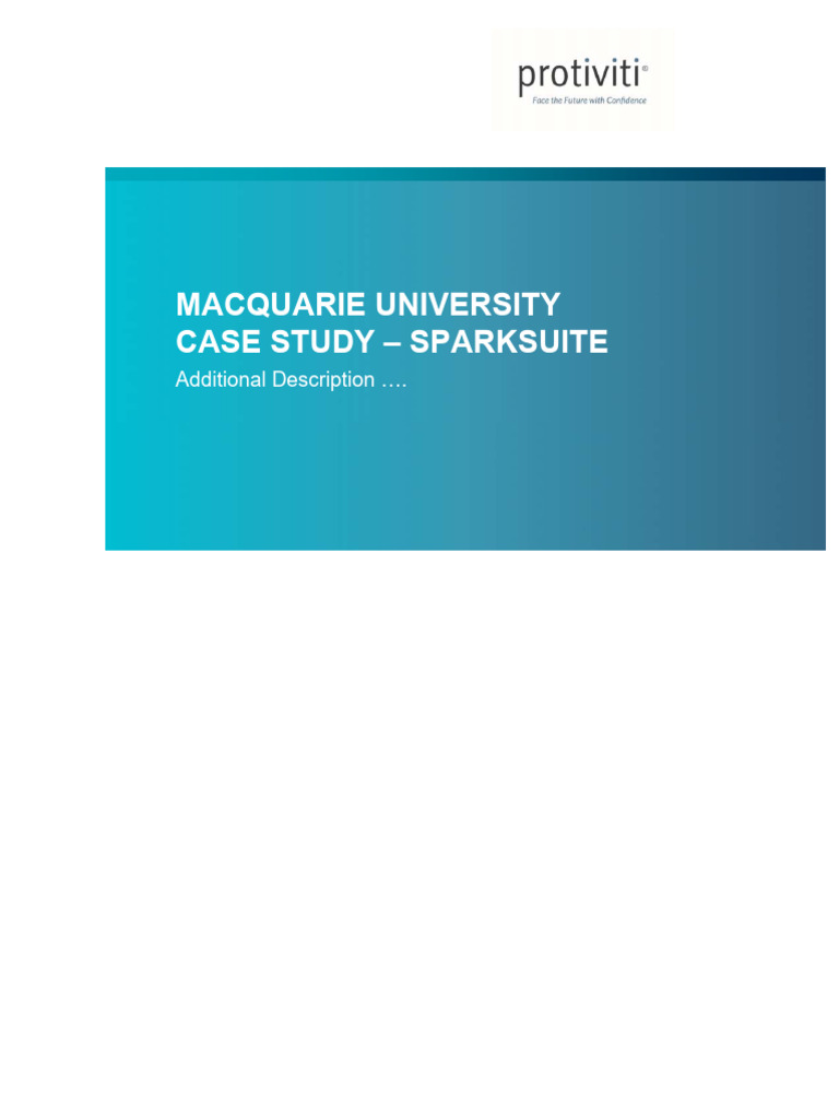 CMUQ Protiviti Case Study Protiviti | PDF | Computer Security | Security