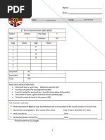 Science Iprimary Edexcel Past Paper June 2021 | PDF | Breathing | Oxygen