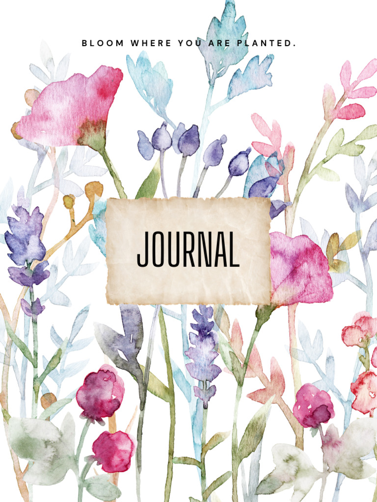 Aesthetic Flower Journal Pink and Violet Watercolor | PDF | Sleep | Dream