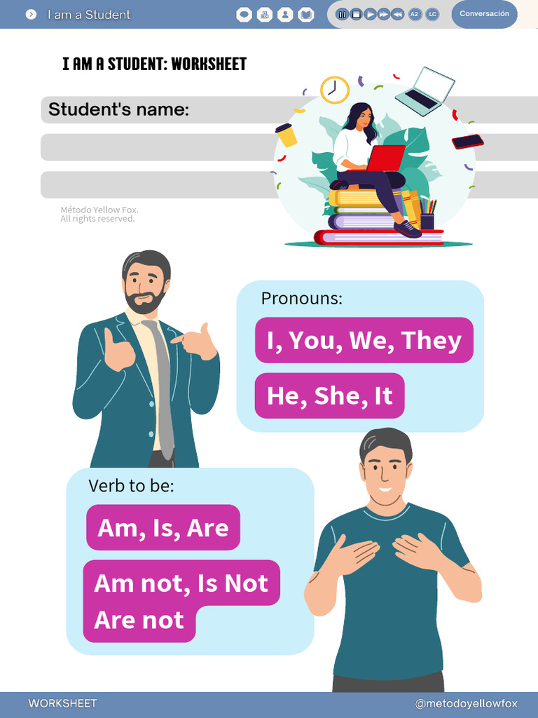 Worksheet I Am A Student | PDF | English Grammar | Grammar