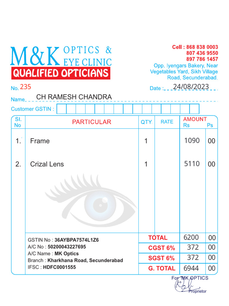 Spects Invoice | PDF