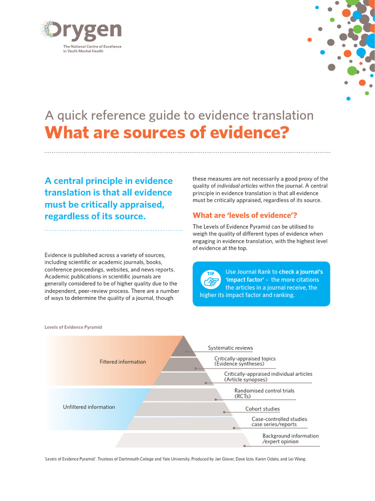 Evidence Translation Quick Reference Guide | PDF | Randomized ...