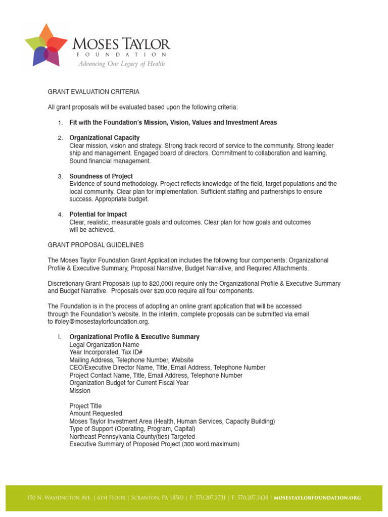 Grant Proposal Guide for Nonprofits | PDF | Business | Capacity Building