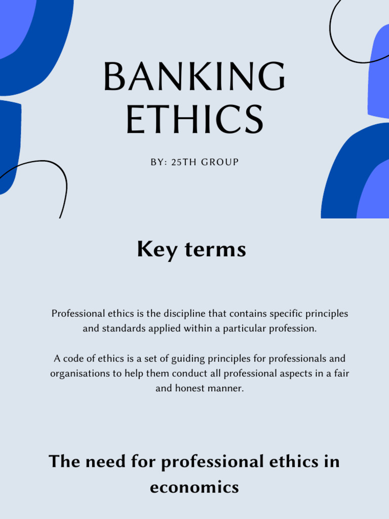 Banking Ethics and Professional Standards | PDF | Professional Ethics ...