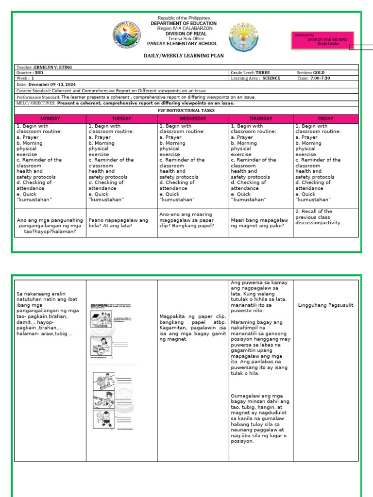 WLP Science3 Q3 Week 1 | PDF