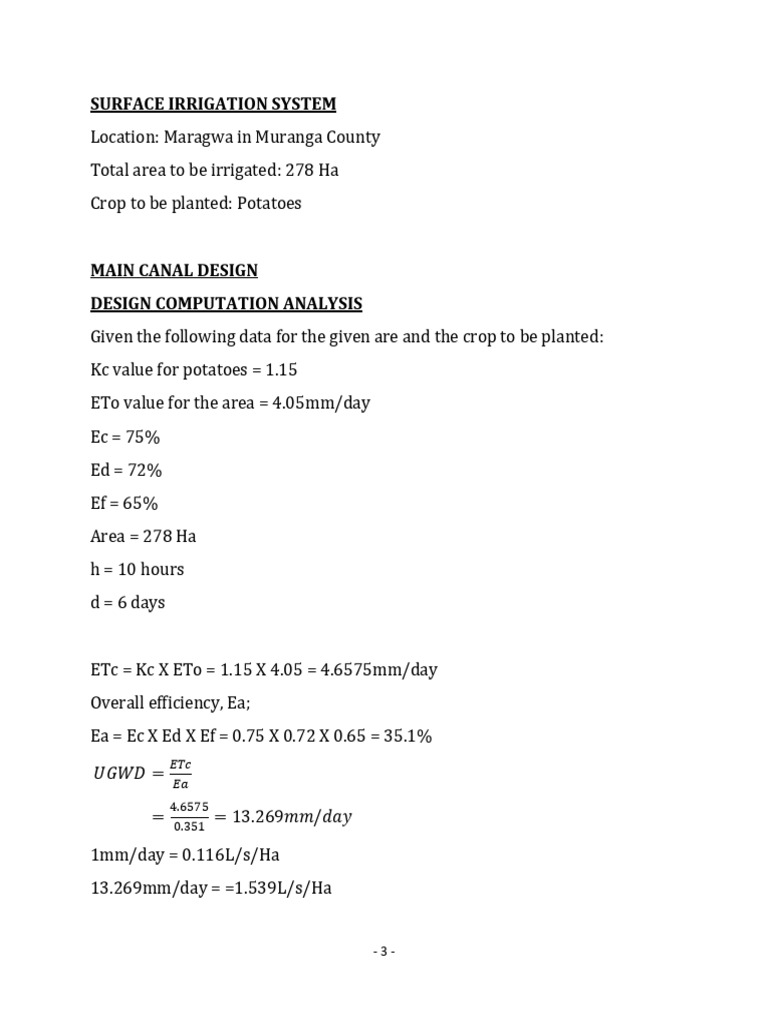 Surface Irrigation System | PDF | Agronomy | Horticulture
