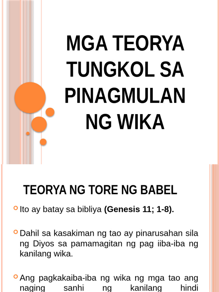 Teorya NG Wika | PDF