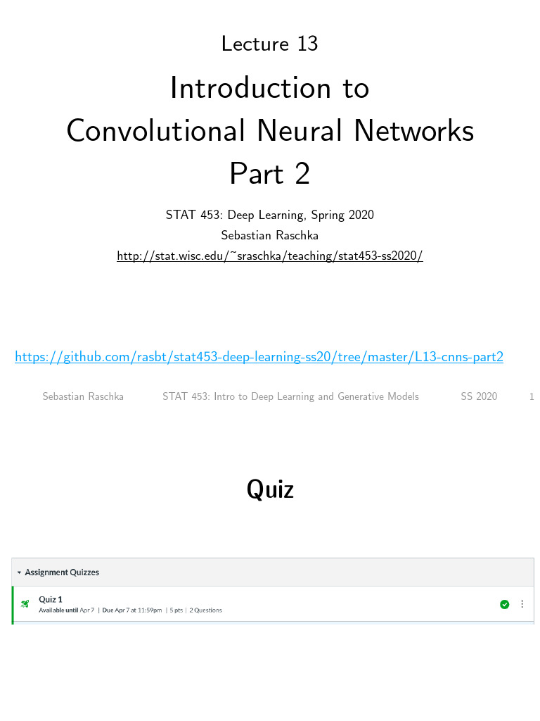 L13_intro-cnn-part2__slides | PDF | Cognitive Science | Computational ...