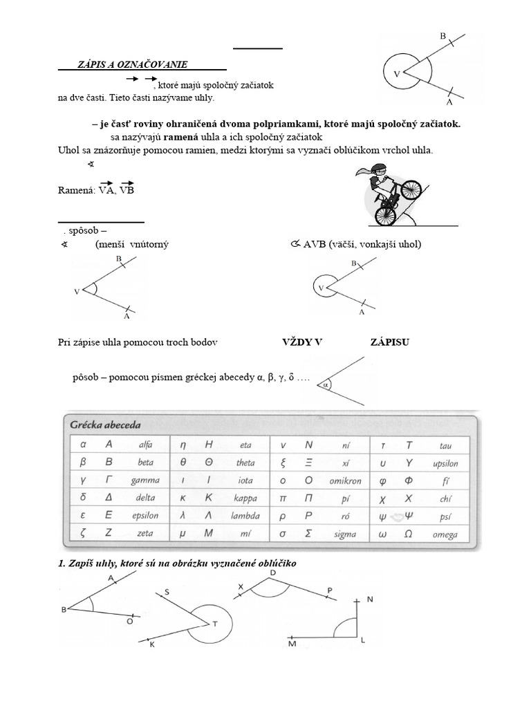 Zbierka Úloh Pre 6.ročník - Uhly PDF | PDF