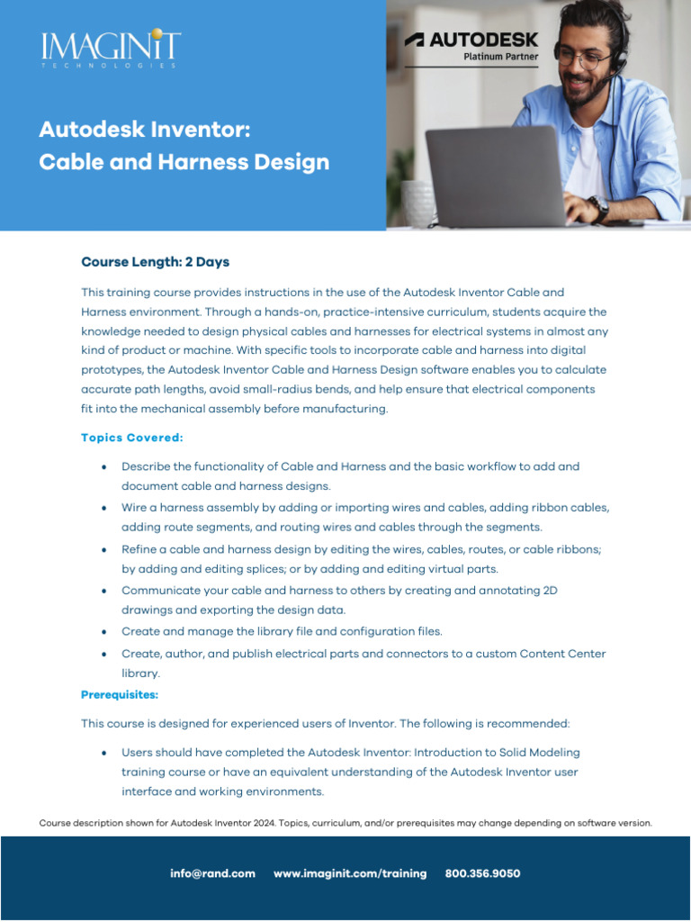 Autodesk Inventor Cable and Harness Design | PDF | Computer Aided ...