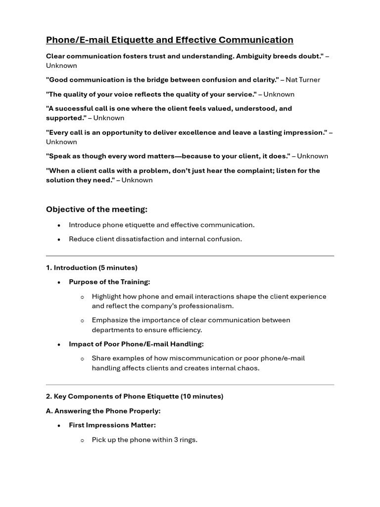 Communicating Etiquette | PDF | Communication | Human Communication