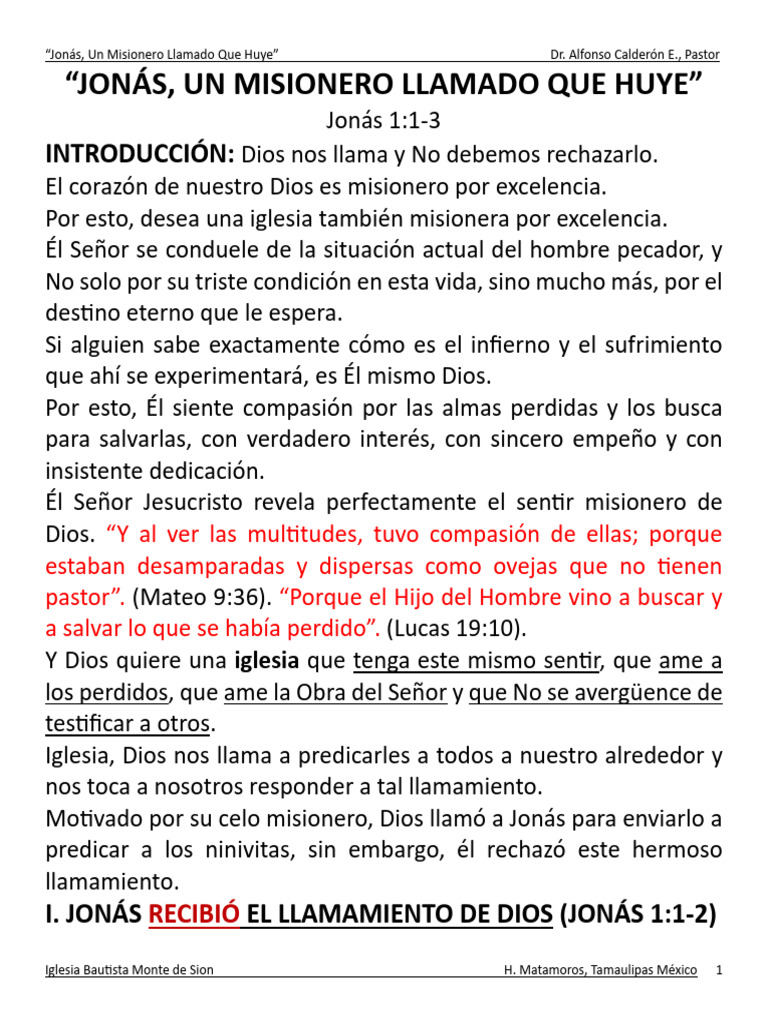 Jonas | PDF | Jonás | Misionero