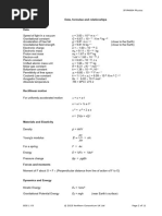A-Level Physics Data and Formula Booklet | PDF | Angular Momentum | Force