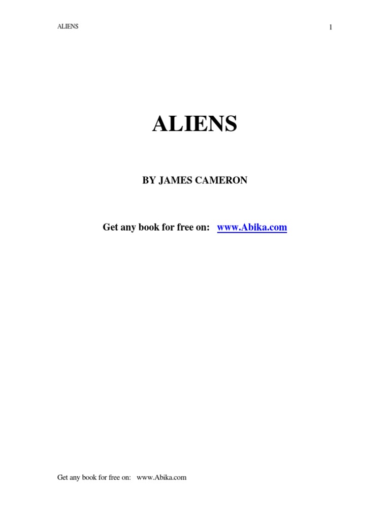 (Aliens Screenplay 02) - Aliens (James Cameron) | PDF | Nature