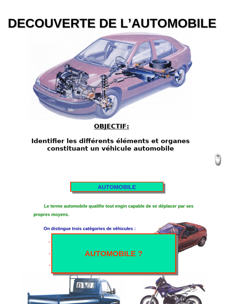 Decouverte Del Automobile | PDF | Véhicules | Voitures