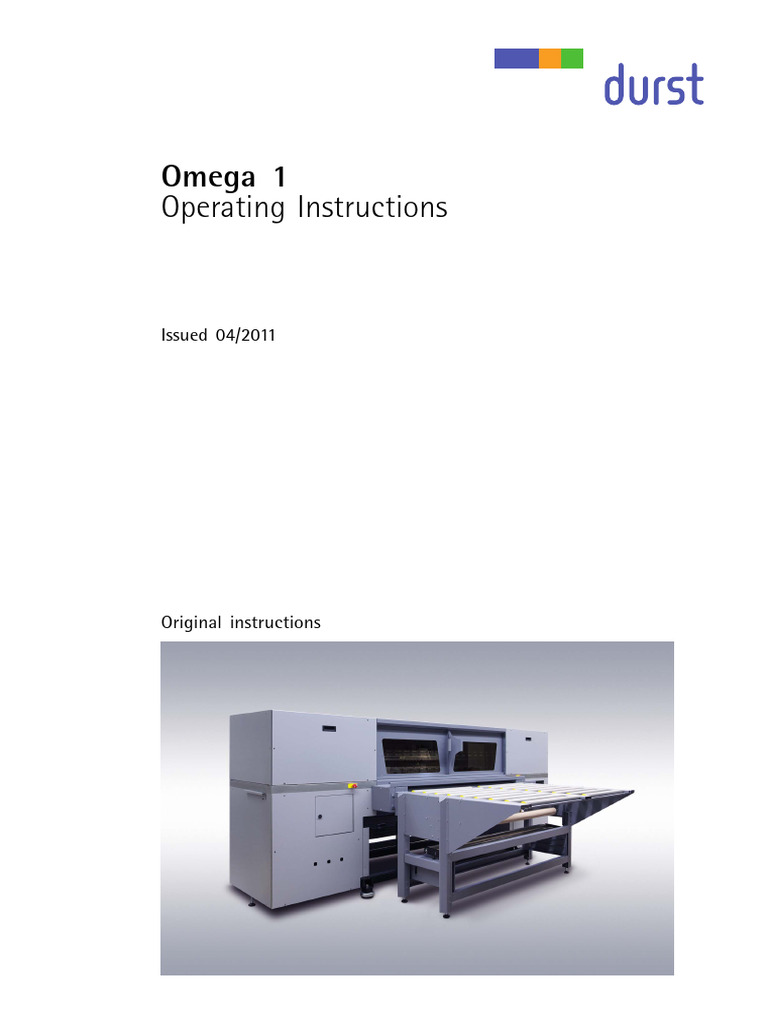 Operating-Instructions Durst OMEGA | PDF | Electromagnetic Interference ...