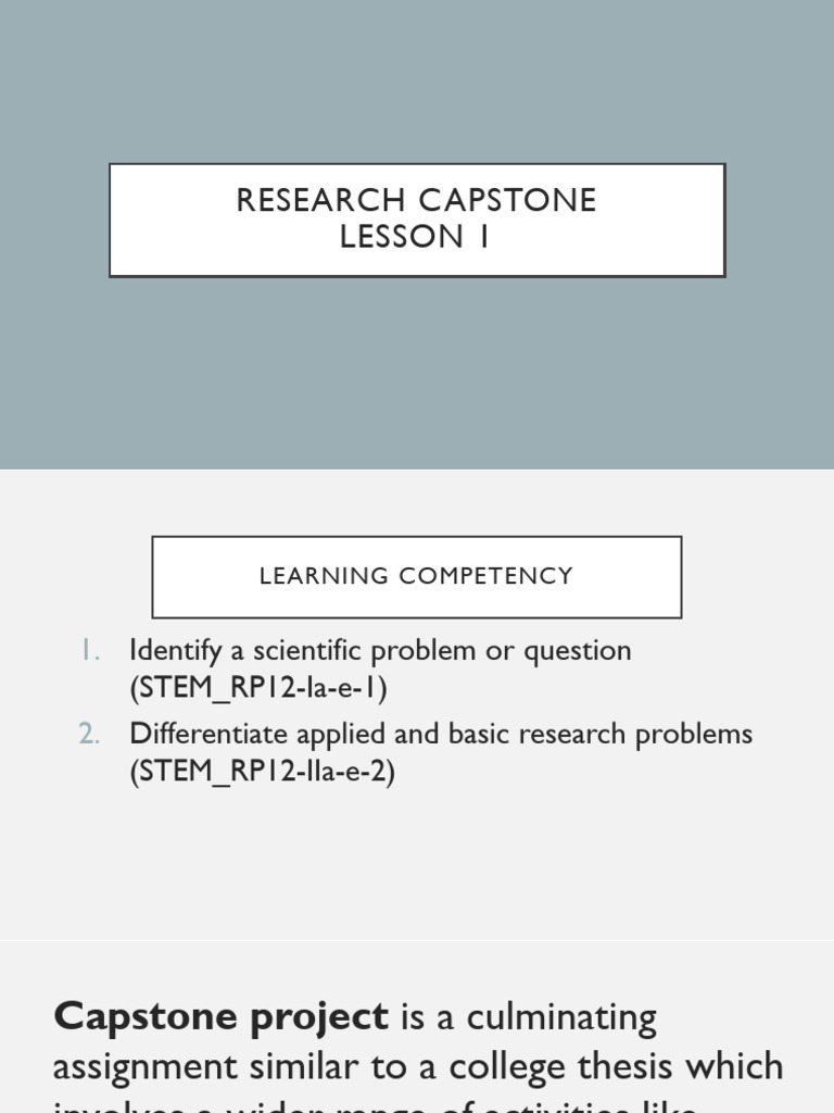 Capstone-Lesson-1 | PDF | Critical Thinking | Liberal Arts Education