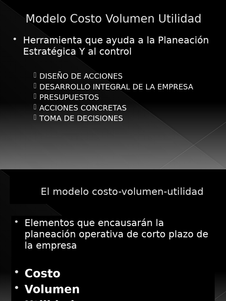 Modelo Costo Volumen Utilidad 2022 | PDF | Marketing | Business