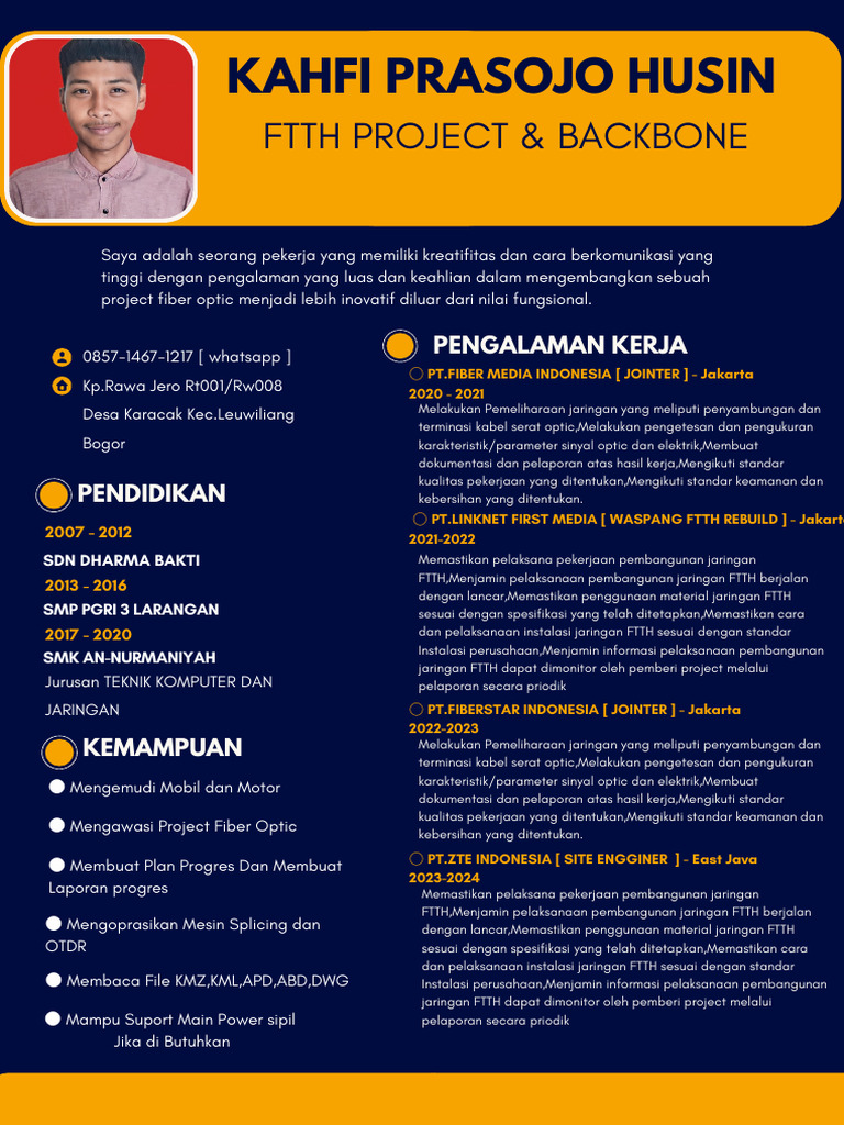 CV Kahfi Terbaru | PDF