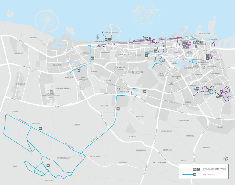 RTA Cycle+Master+Map en V2 | PDF | United Arab Emirates | Dubai