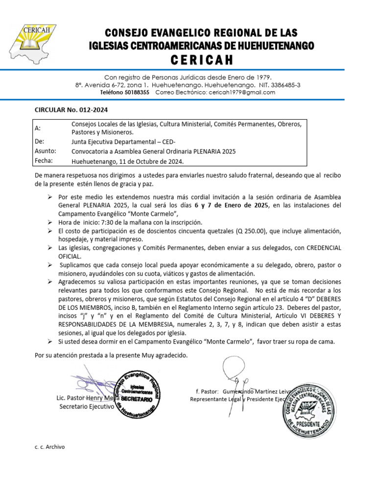 Plenaria 2025 | PDF | Gobierno