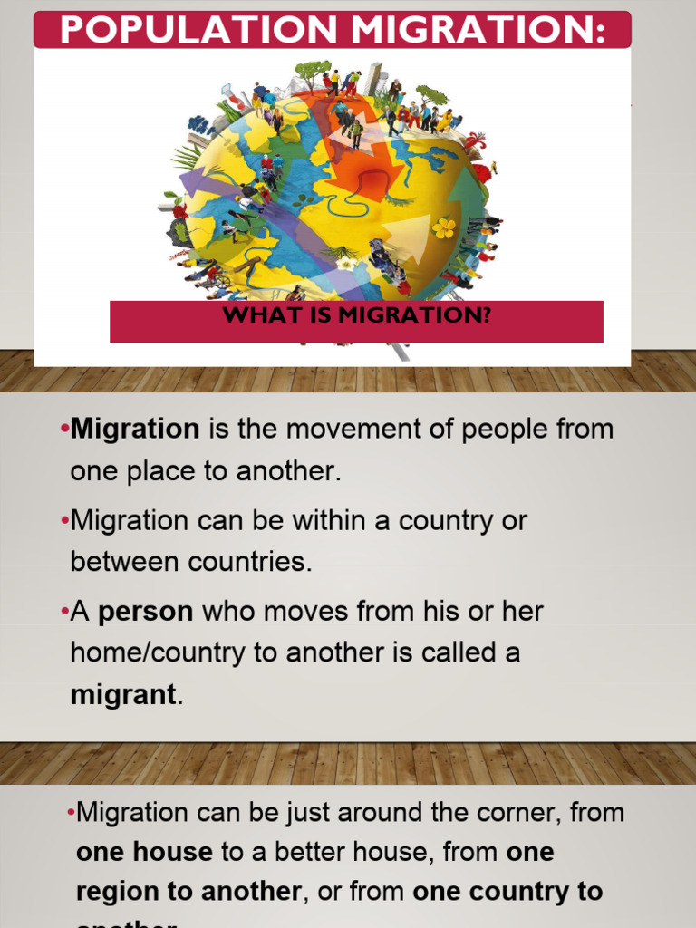 7b. Population - Migration | PDF | Human Migration | Immigration