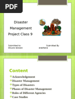 Disaster Management Project Class9 Complete | PDF | Tsunami | Emergency ...
