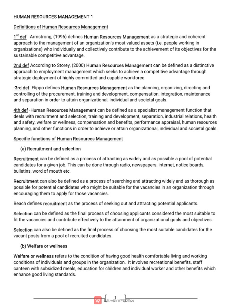 HRM_1_NOTES_2020_(2) | PDF