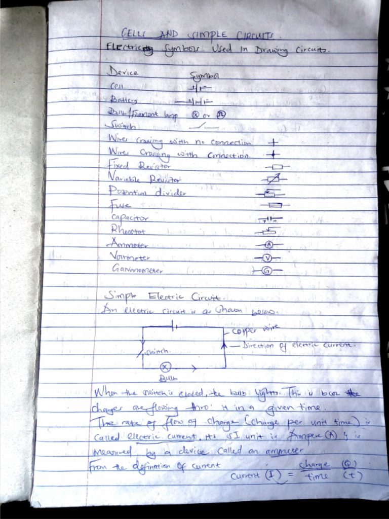 Chapter 10. Cells and Simple Circuits | PDF
