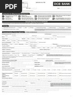 DCB Bank Account Opening Form | PDF | Government And Personhood