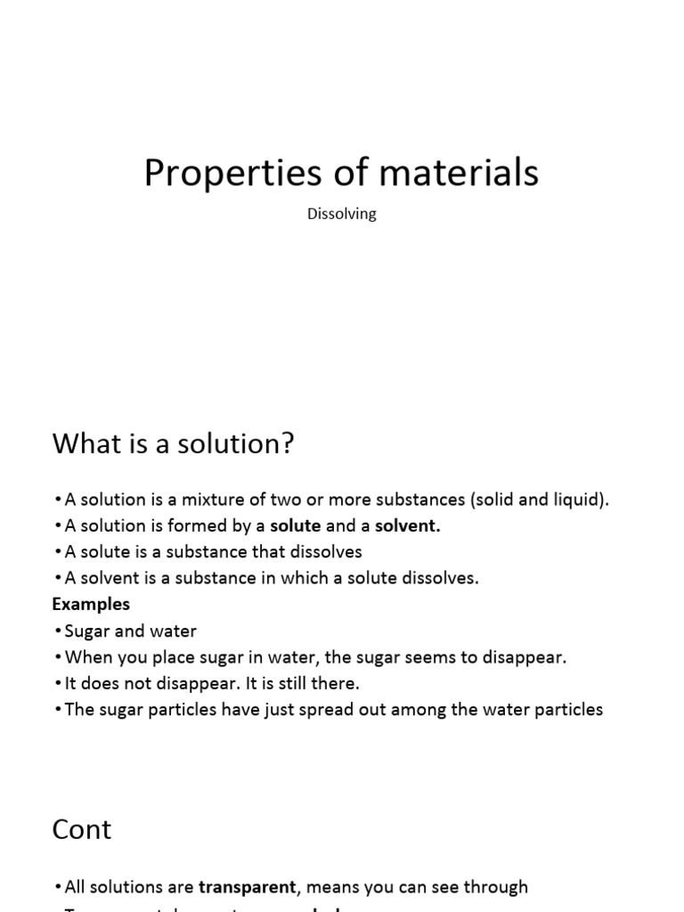 Solutions and Solubility | PDF | Solubility | Salt (Chemistry)
