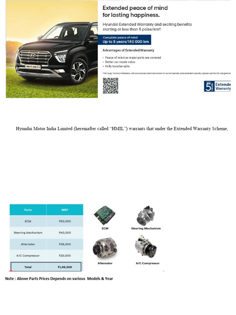 Hyundai Extended Warranty Coverage Guide | PDF