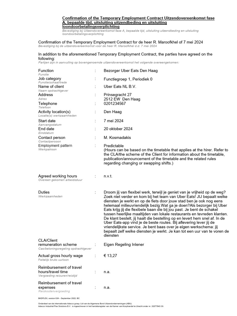 Confirmation of Employment Agr | PDF