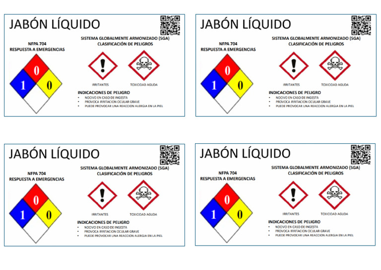 Rombo Nfpa Jabon Liquido | PDF