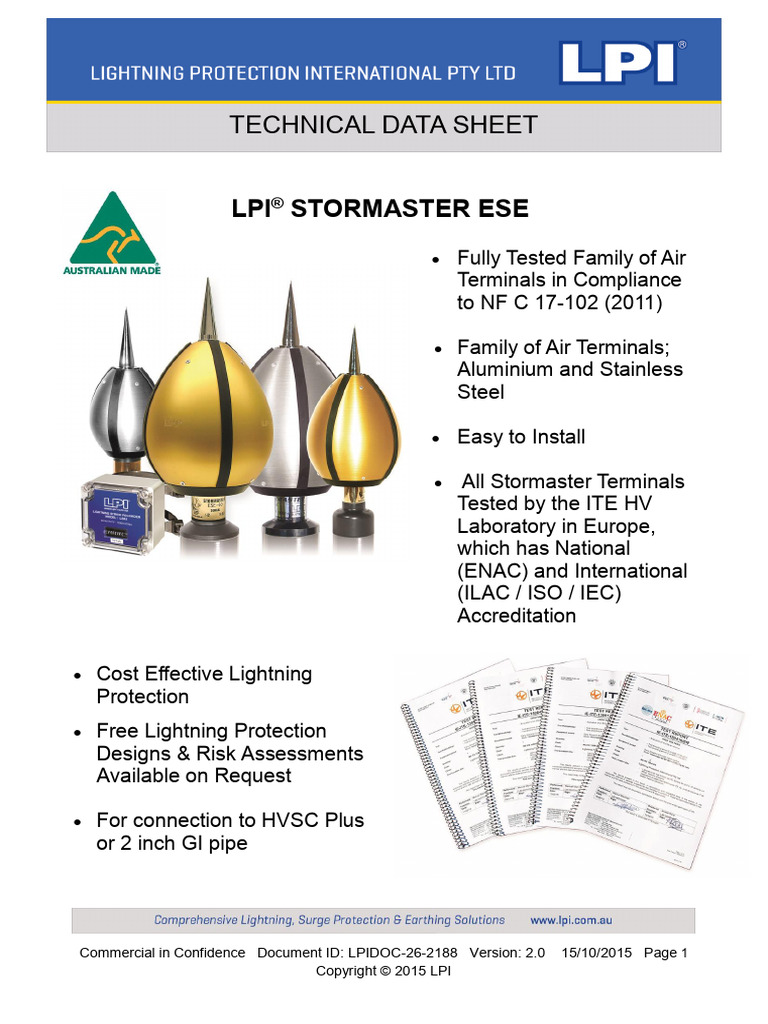 1307Enhanced+Lightning+Protection | PDF | Stainless Steel | Fibre Reinforced Plastic